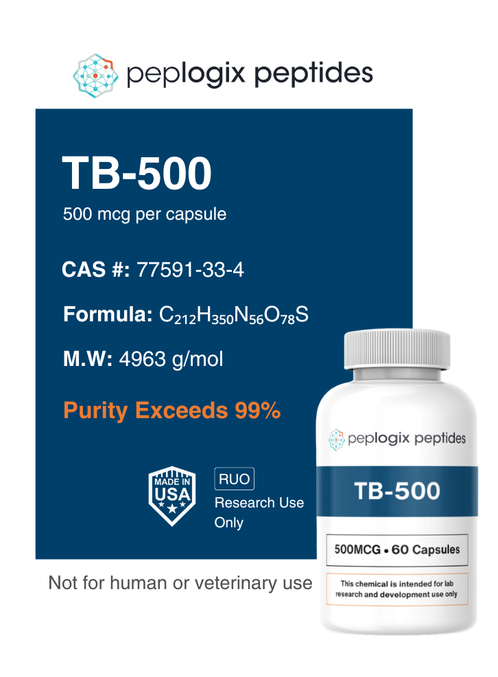 TB-500 Capsules - 500mcg - Peplogix Peptides